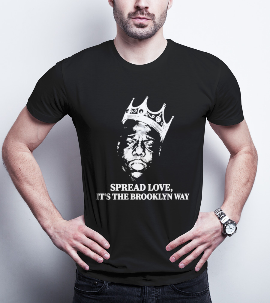 The Notorious BIG Spread Love It's The Brooklyn Way Crowned Head T-Shirt