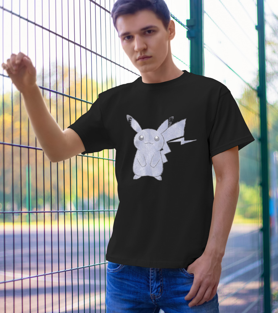 Thunderbolt Project Black Pikachu By Fragment And Pokémon Los Angeles T-Shirt