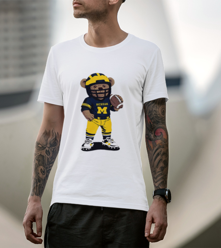 Michigan Wolverines Teddy Bear NCAA Football 2026 T-Shirt