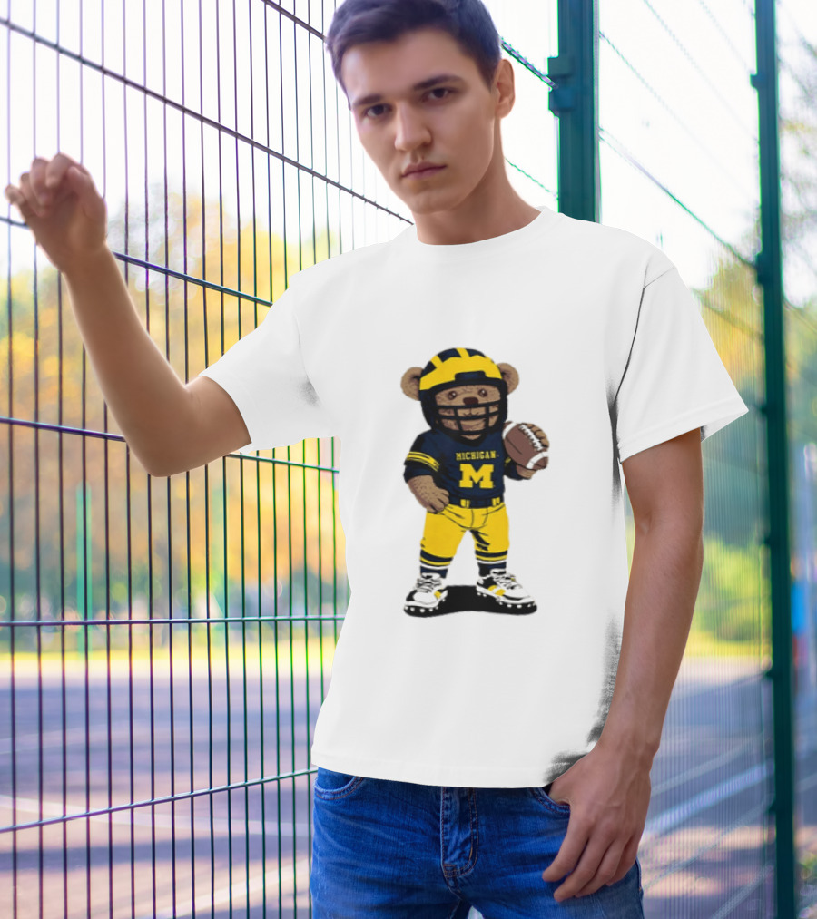 Michigan Wolverines Teddy Bear NCAA Football 2026 T-Shirt