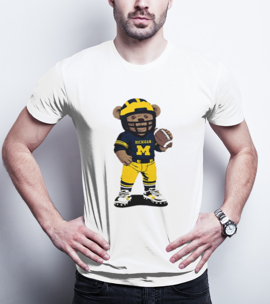 Michigan Wolverines Teddy Bear NCAA Football 2026 T-Shirt