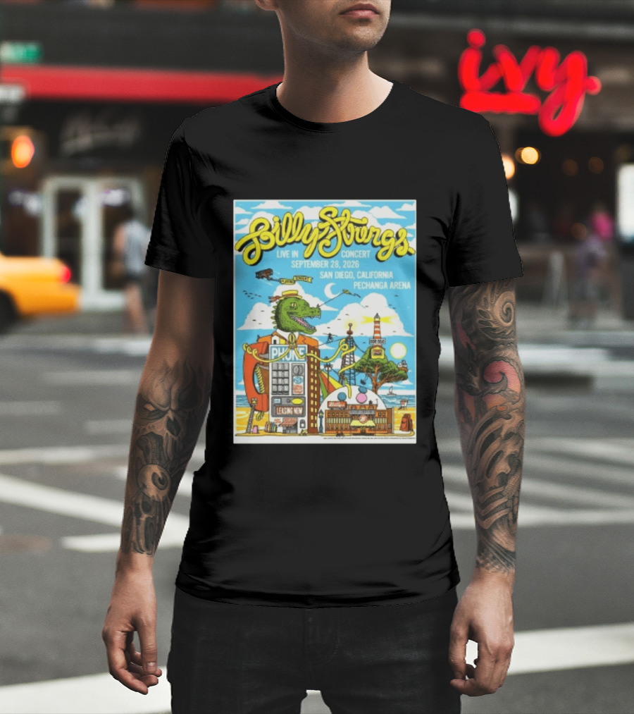 Billy Strings Live In Concert September 28 2026 San Diego Pechanga Arena T-Shirt