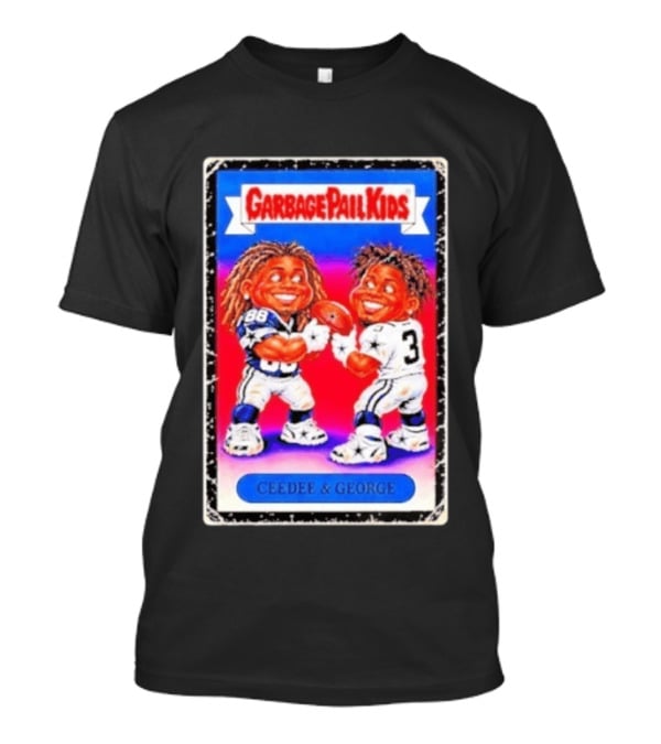 Garbage Pail Kids CeeDee George Cowboys Steelers Football Card Characters T-Shirt