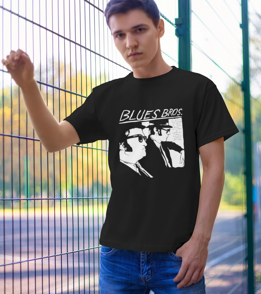 Blues Brothers It's 106 Miles To Chicago Full Tank Of Gas Half A Pack Of Cigarettes T-Shirt