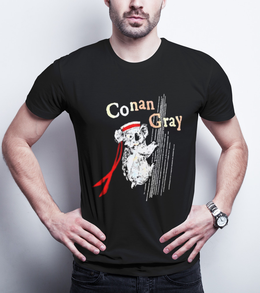 Conan Gray Koala In Red Headband With Stripes Sailor Indie Pop Singer T-Shirt