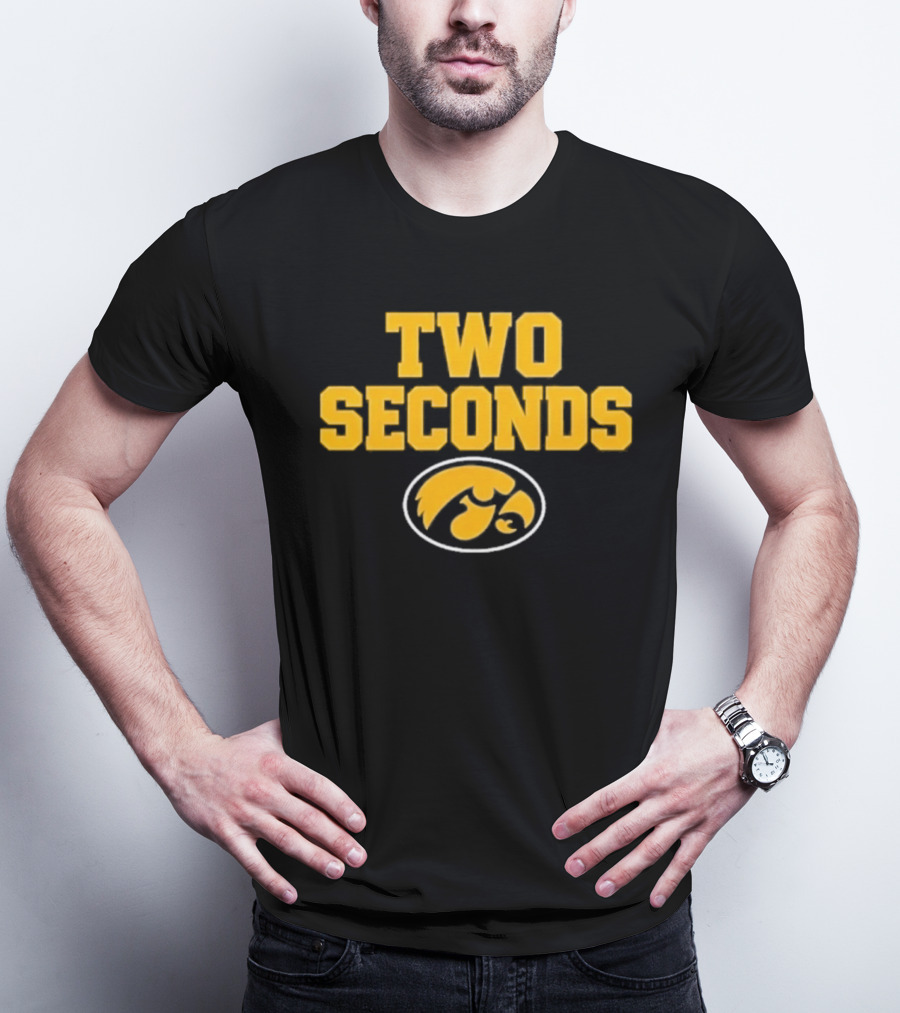 Iowa Hawkeyes Two Seconds Game Winning Final Play NCAA 2026 T-Shirt