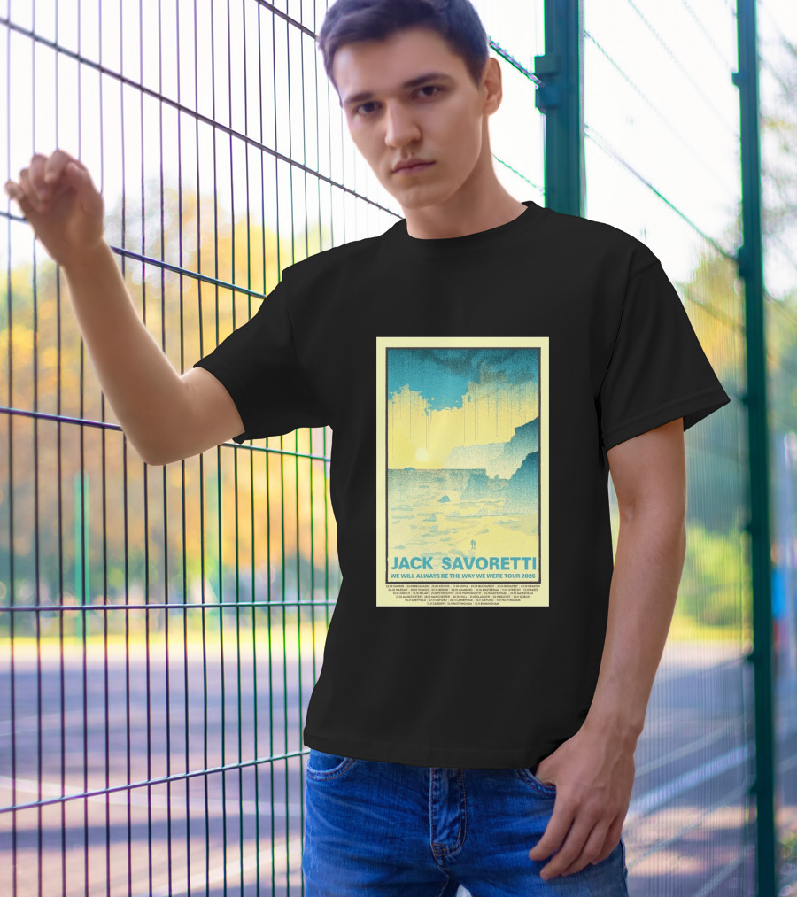 Jack Savoretti We Will Always Be The Way We Were Tour 2026 Bucharest Vintage Style Ocean Scene T-Shirt