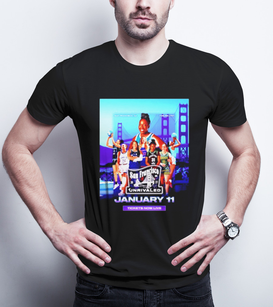 San Francisco Unrivaled January 11 Basketball Event Tickets Now Live T-Shirt