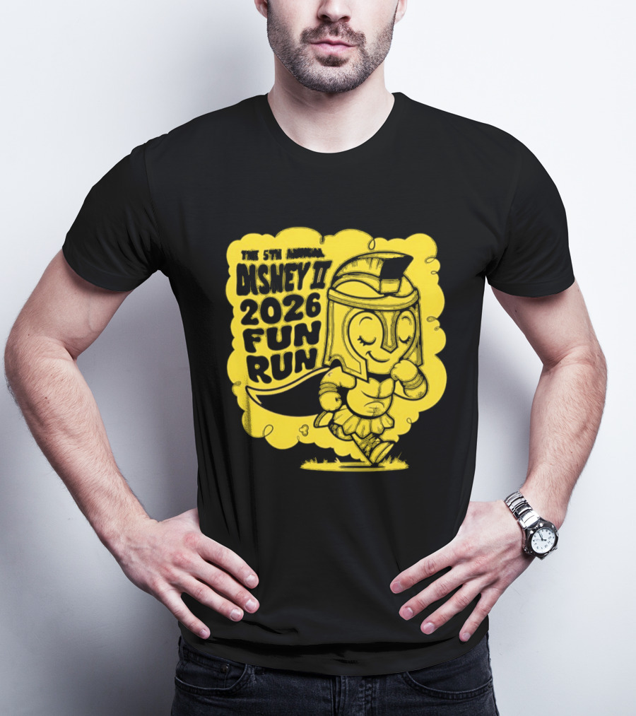 The 5th Annual Disney II 2026 Fun Run Harebrained Character Celebration T-Shirt