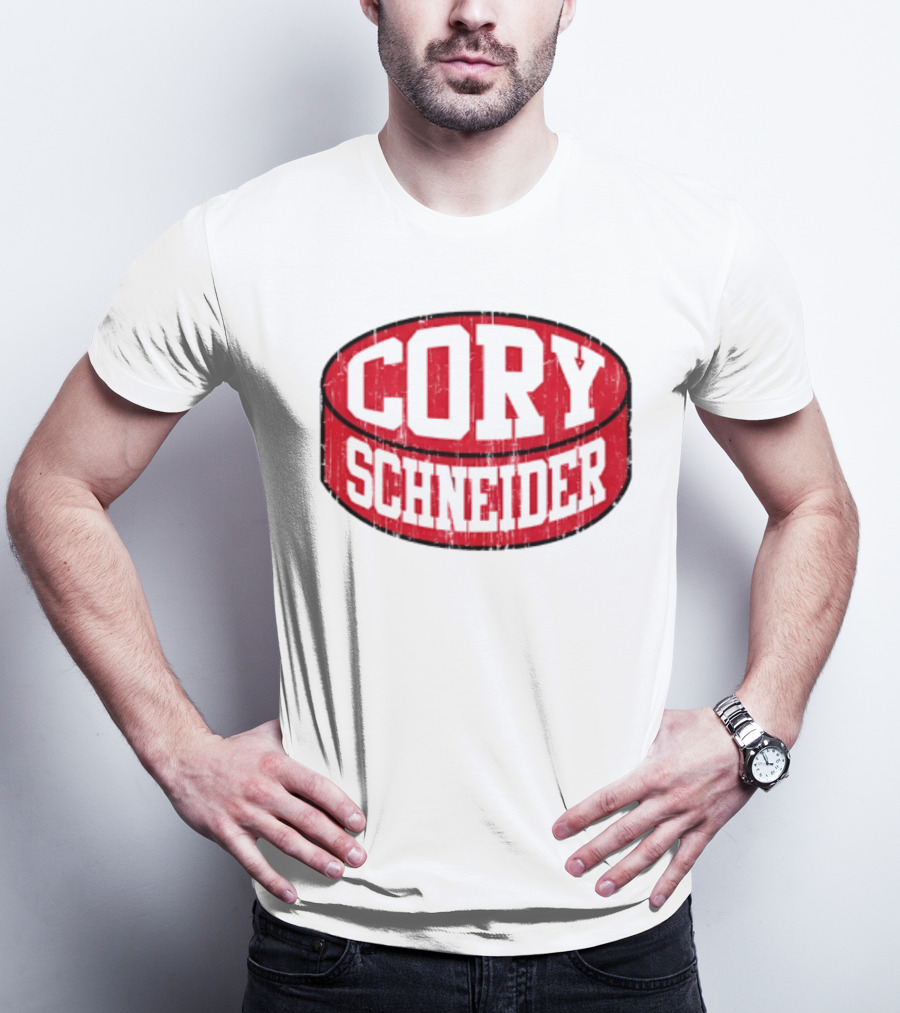 Cory Schneider New Jersey Devils Puck Red T-Shirt