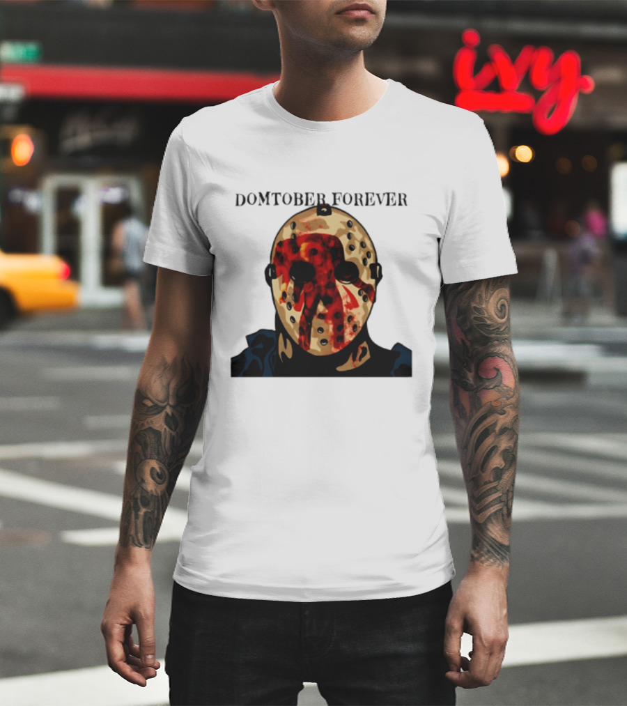 Domtober Forever Jason Voorhees Halloween Mask T-Shirt