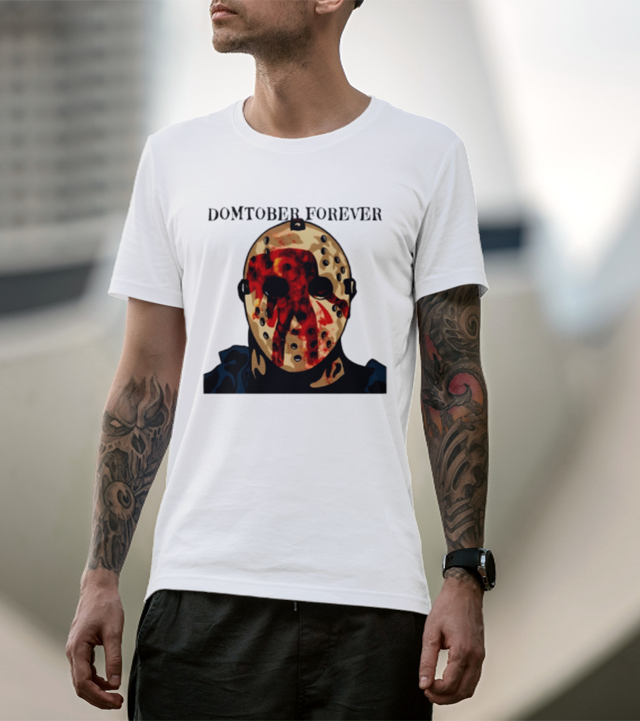 Domtober Forever Jason Voorhees Halloween Mask T-Shirt