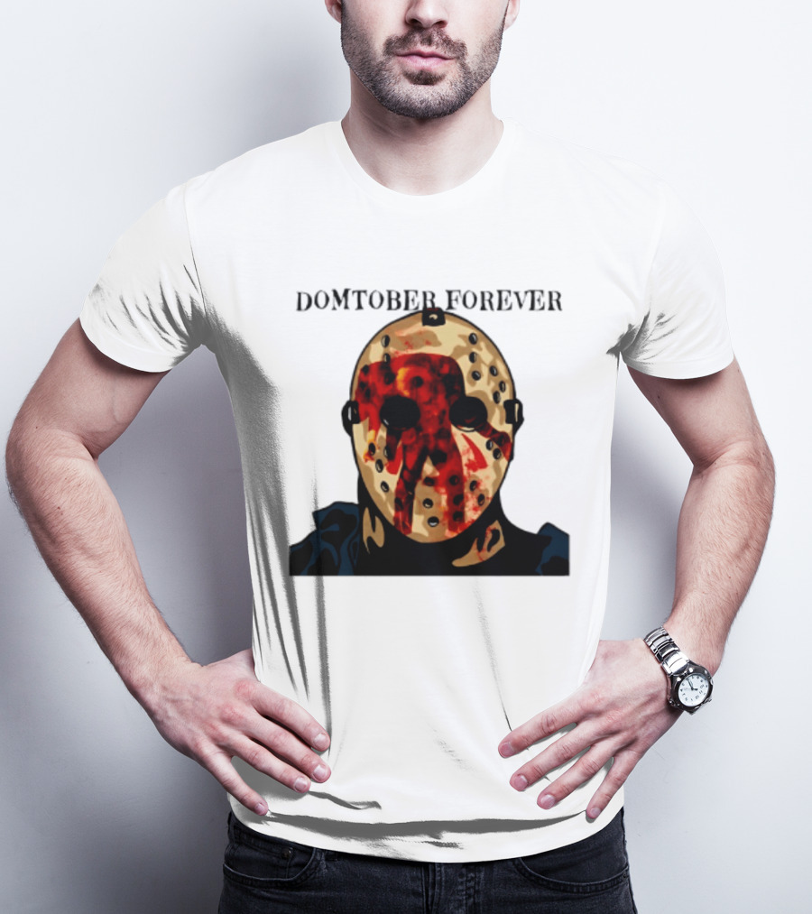 Domtober Forever Jason Voorhees Halloween Mask T-Shirt