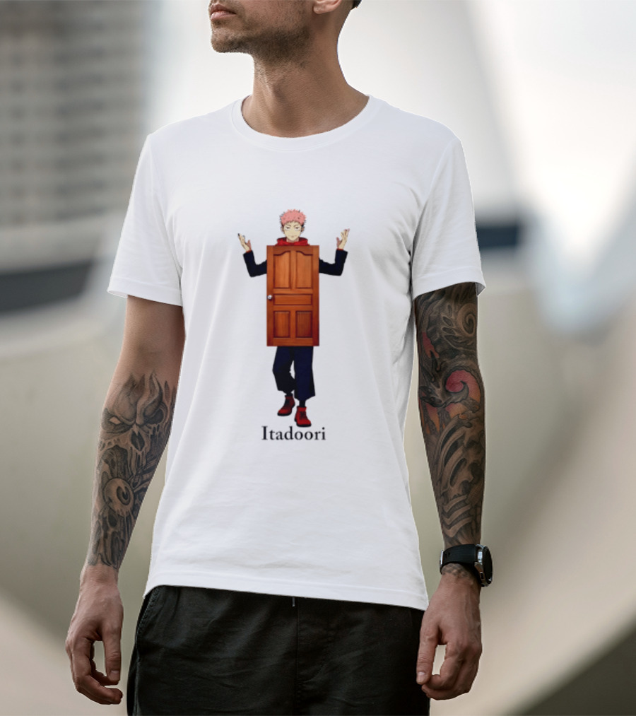 Yuji Itadori Door Jujutsu Kaisen Anime Itadoori T-Shirt