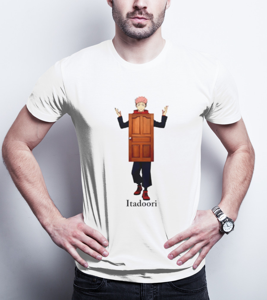 Yuji Itadori Door Jujutsu Kaisen Anime Itadoori T-Shirt
