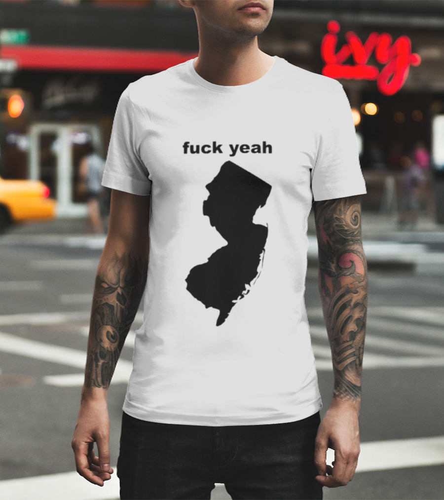 Fuck Yeah New Jersey Map T-Shirt