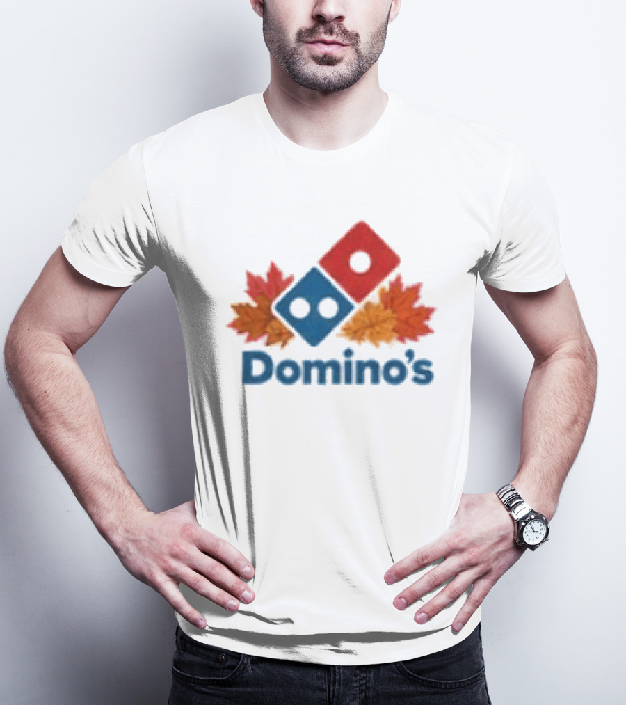 Domino's Thanksgiving Autumn Leaves Pizza Celebration T-Shirt