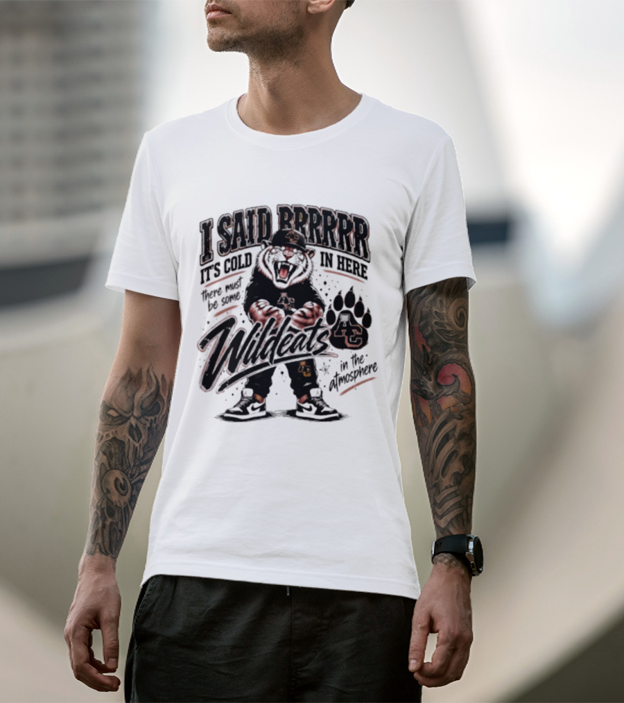 I Said Brrrrr It's Cold In Here Wildcats In The Atmosphere T-Shirt