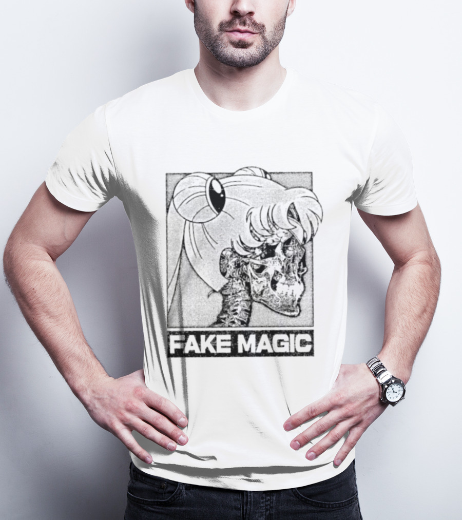 FAKE MAGIC Skull Anime Goth Sailor Moon T-Shirt