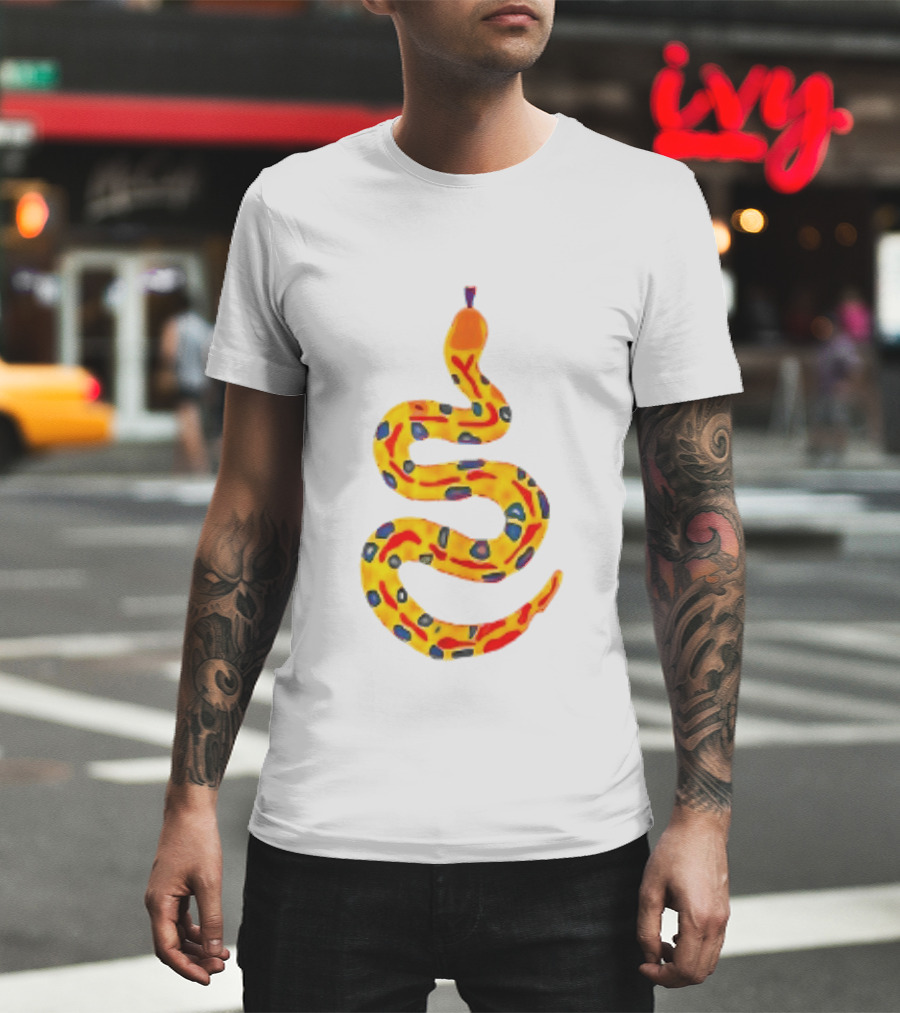 Snake What A Lovely Day To Be A Pain In The Ass Colorful Pattern Two Sided T-Shirt