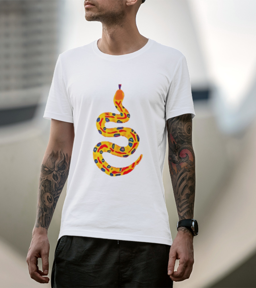 Snake What A Lovely Day To Be A Pain In The Ass Colorful Pattern Two Sided T-Shirt