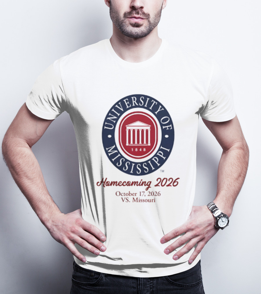 University Of Mississippi Homecoming 2026 October 17 Vs Missouri T-Shirt