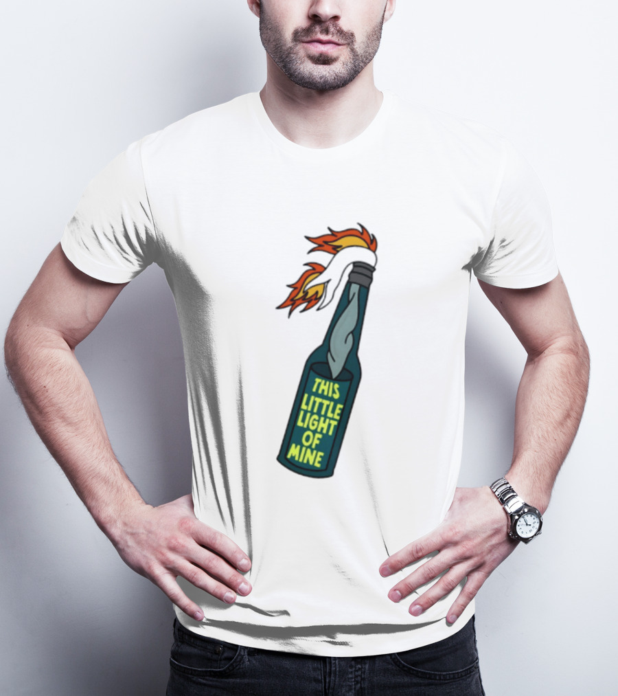 This Little Light Of Mine Molotov Cocktail Flame Bottle T-Shirt