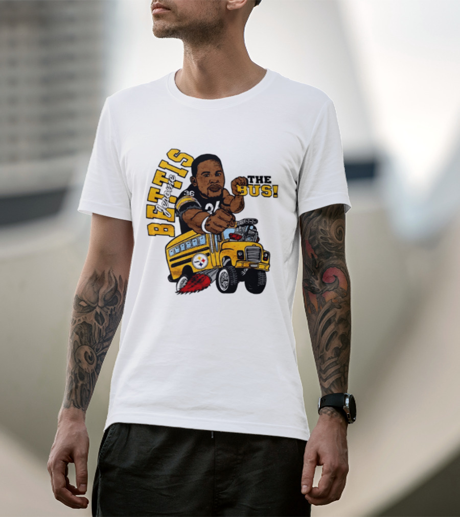 Pittsburgh Steelers Jerome Bettis The Bus Caricature Bettis The Bus T-Shirt