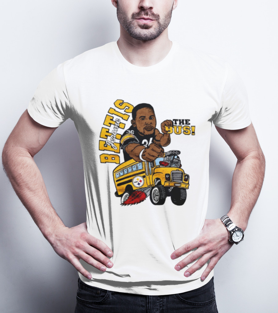 Pittsburgh Steelers Jerome Bettis The Bus Caricature Bettis The Bus T-Shirt
