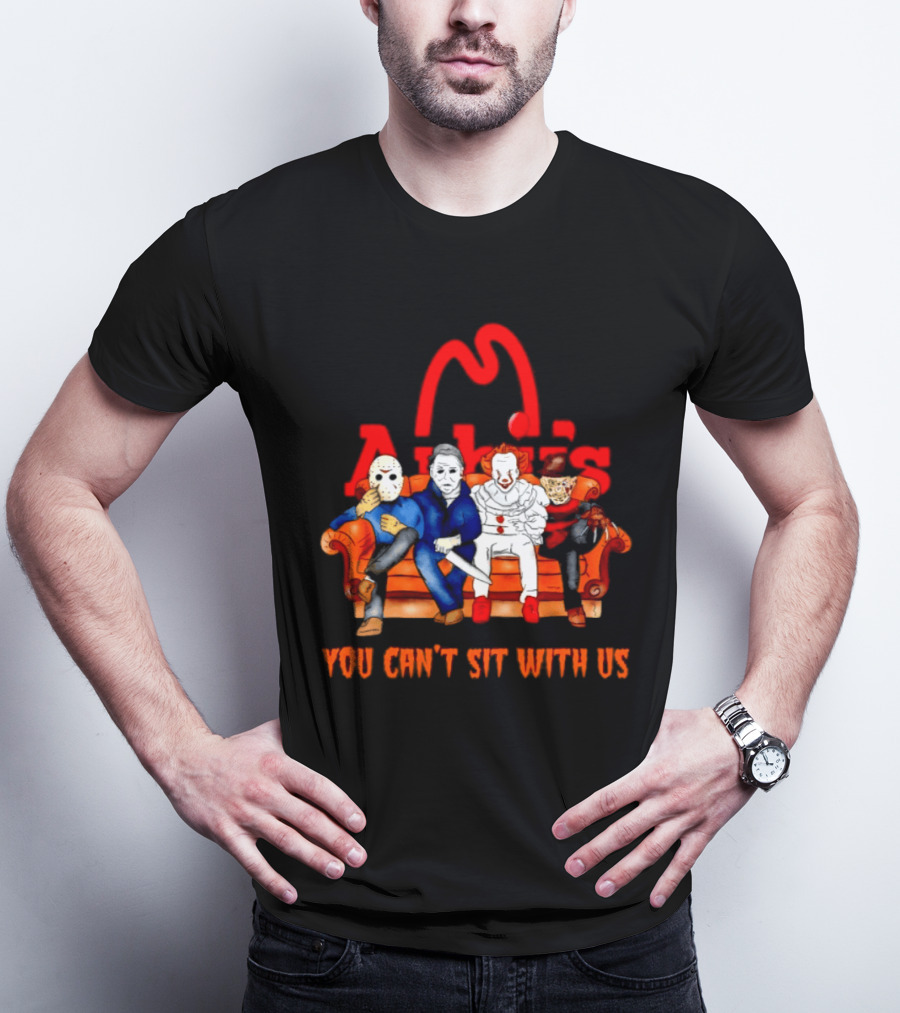 Arby's Horror Movie Friends Halloween 2026 You Can't Sit With Us T-Shirt