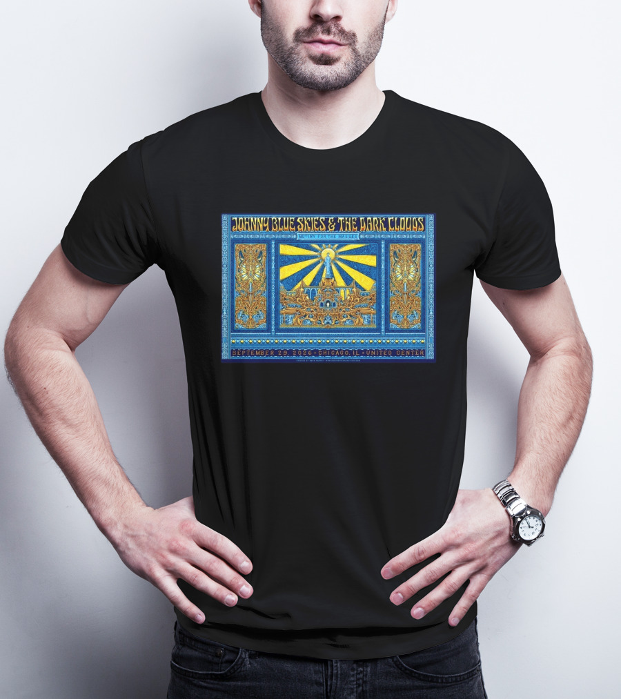 Johnny Blue Skies And The Dark Clouds Mutiny For The Masses Chicago IL 2026 United Center September 29 T-Shirt