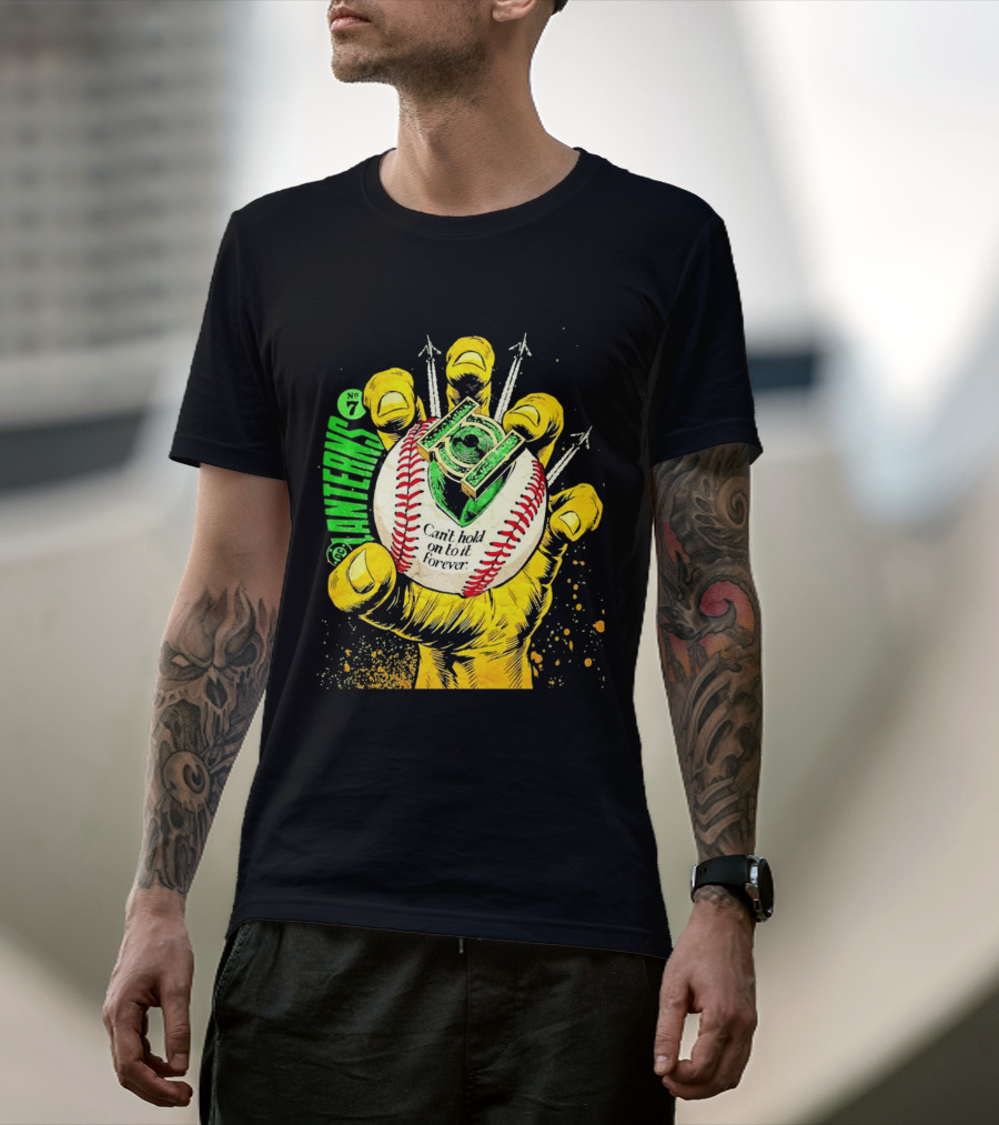 DC Comics Lanterns No 7 Can't Hold On To It Forever Baseball Glove T-Shirt