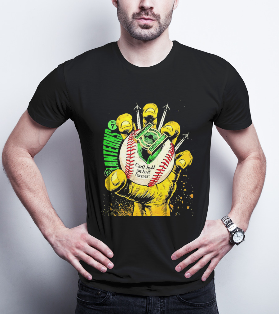 DC Comics Lanterns No 7 Can't Hold On To It Forever Baseball Glove T-Shirt
