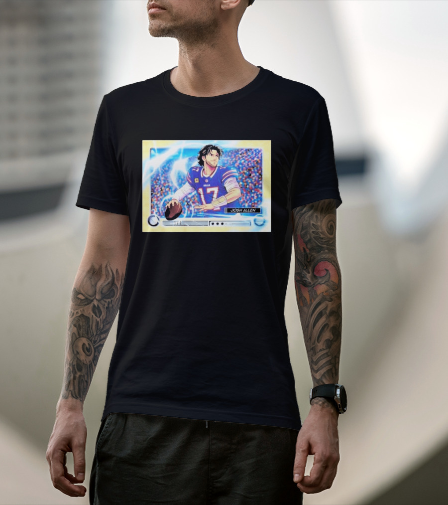 Josh Allen 1 Of 1 Anime Superfractor 2026 Bowman Football Card T-Shirt