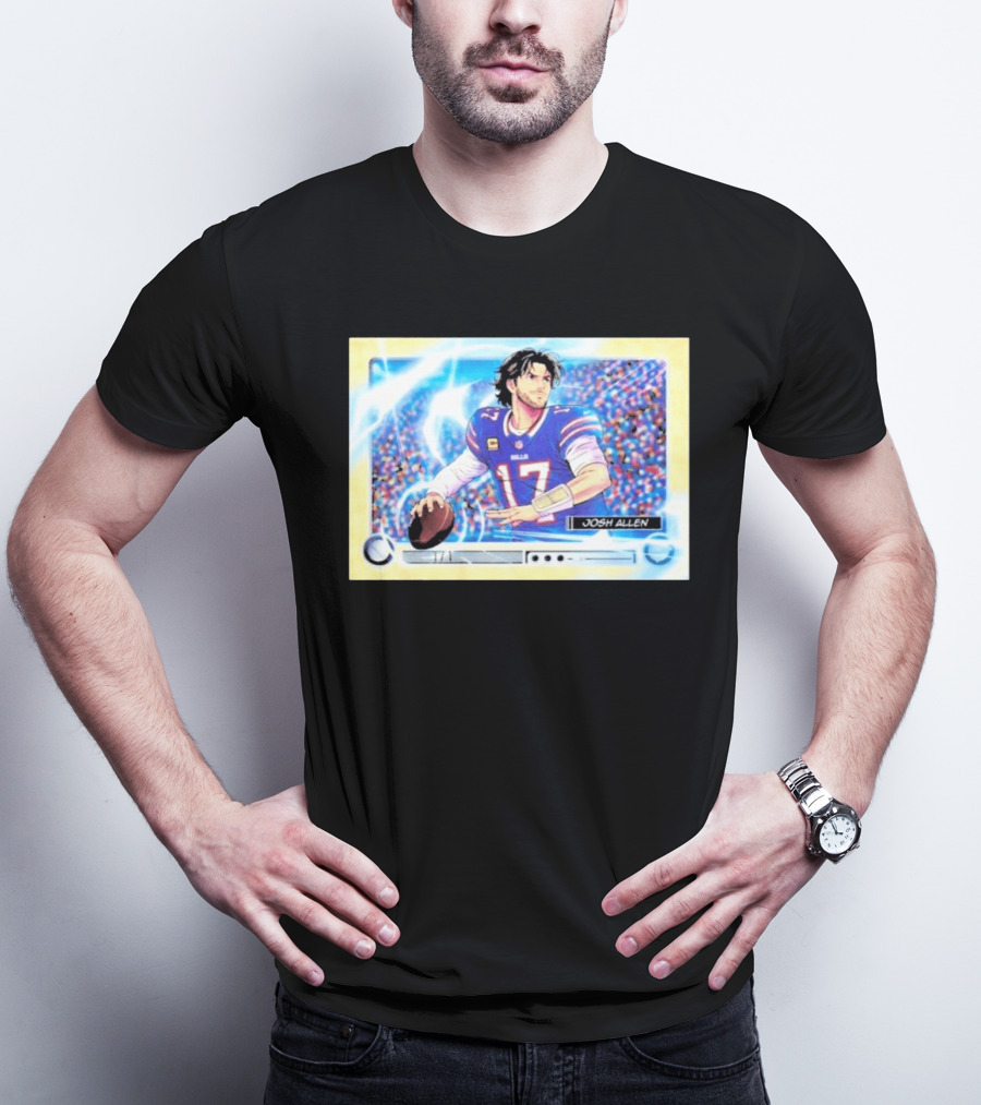 Josh Allen 1 Of 1 Anime Superfractor 2026 Bowman Football Card T-Shirt