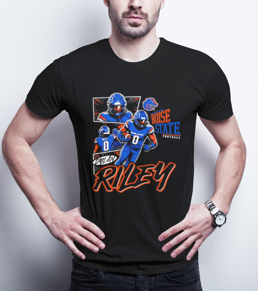 Boise State Broncos Football Riley Comic Book T-Shirt