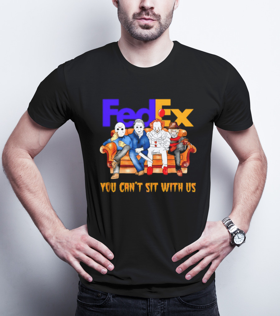 FedEx Horror Friends Halloween 2026 You Can't Sit With Us T-Shirt