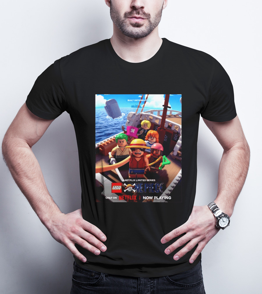 LEGO One Piece Netflix Limited Series Built Differently Now Playing T-Shirt