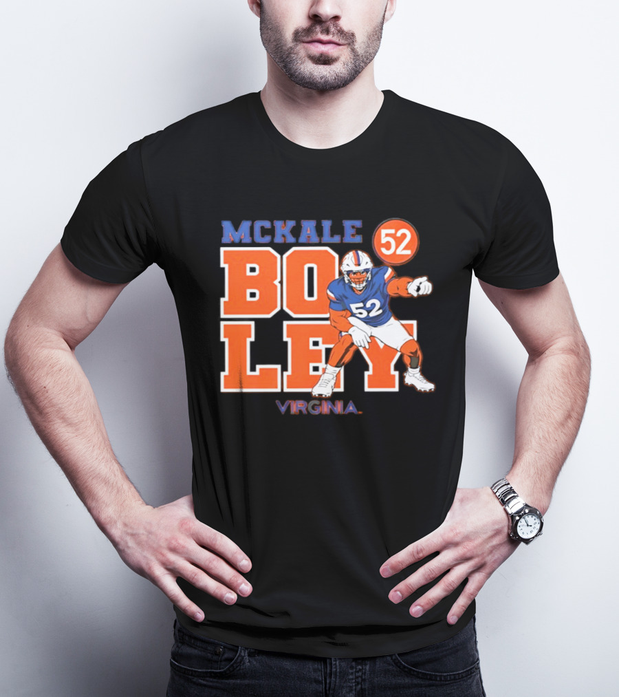 Mckale Boley 52 Virginia Football Cavaliers T-Shirt