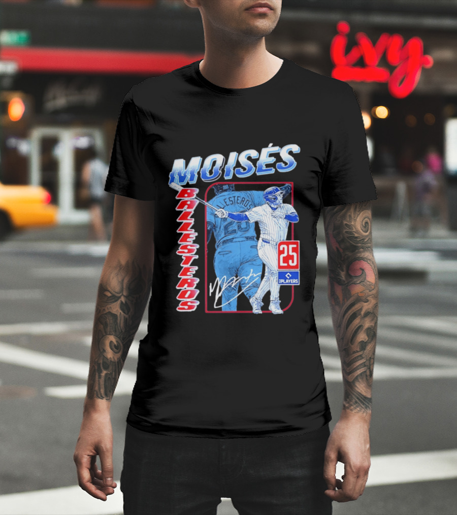 Moisés Ballesteros 25 Chicago Player Baseball T-Shirt
