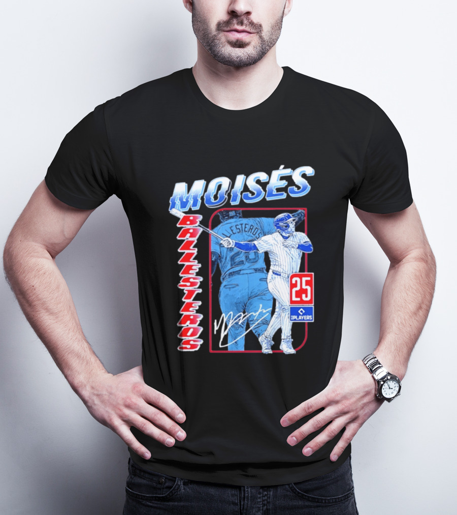 Moisés Ballesteros 25 Chicago Player Baseball T-Shirt