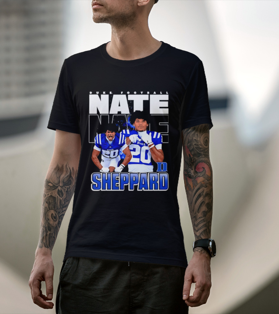 Super Football Nate Sheppard Duke Blue Devils 90s T-Shirt