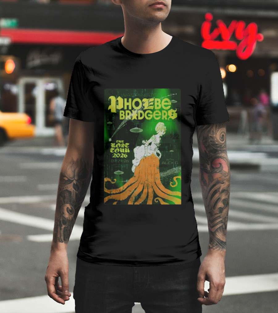 Phoebe Bridgers The Lost Tour 2026 Washington DC 09/29/26 With Alex G T-Shirt