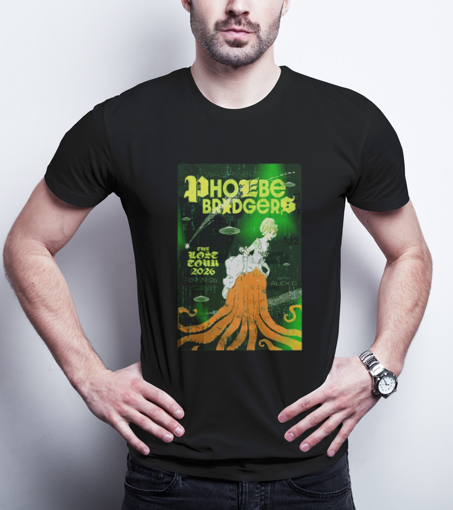 Phoebe Bridgers The Lost Tour 2026 Washington DC 09/29/26 With Alex G T-Shirt