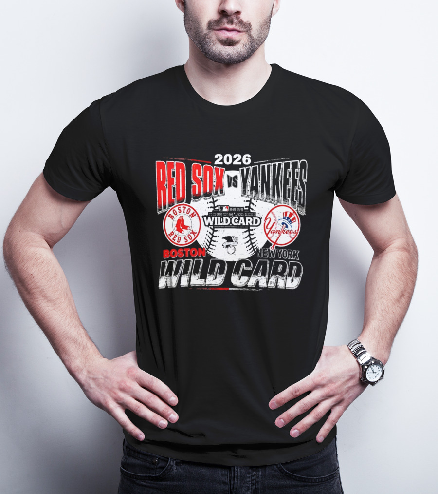 2026 Boston Red Sox Vs New York Yankees Wild Card Matchup T-Shirt