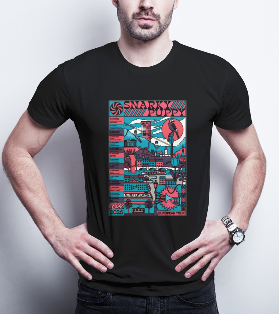 Snarky Puppy European Tour 2026 Dates And Cities T-Shirt