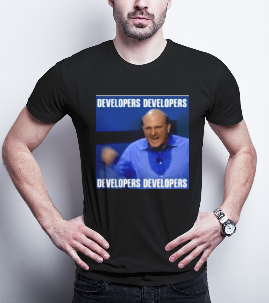 Developers Developers Developers Developers Steve Ballmer X4 T-Shirt