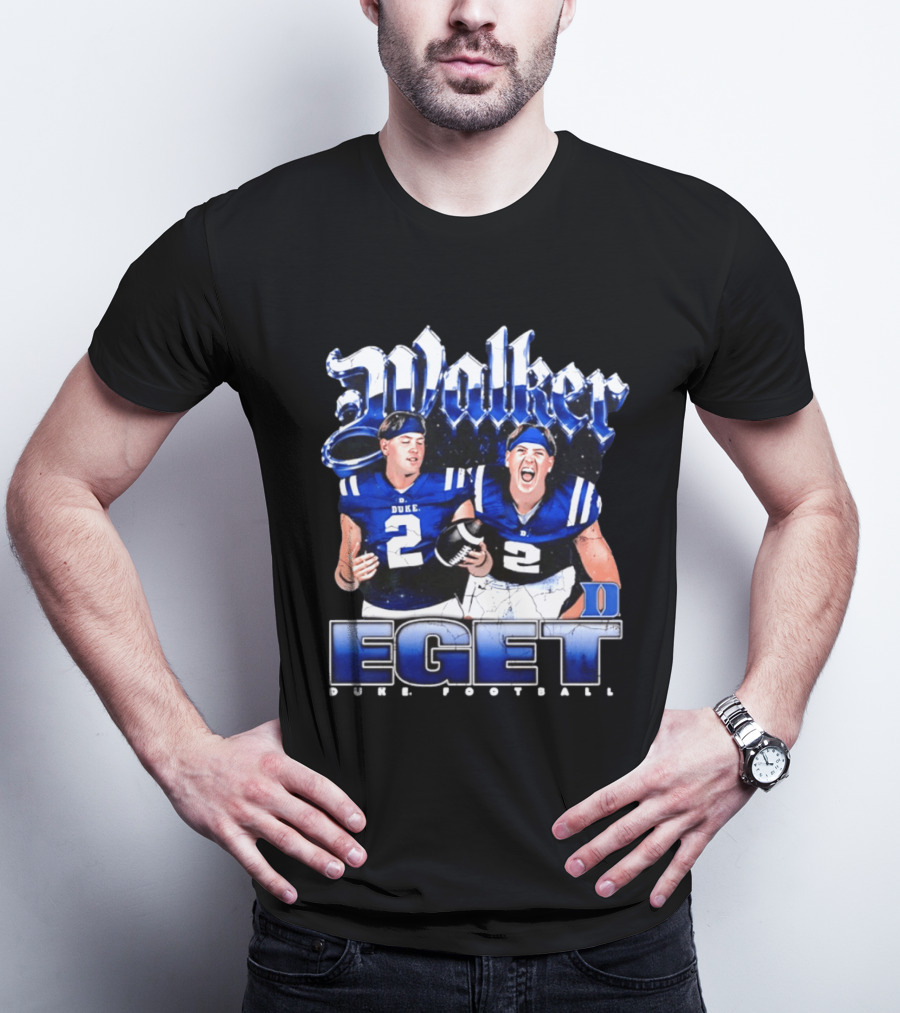 Walker Eget Duke Blue Devils Football 90s T-Shirt