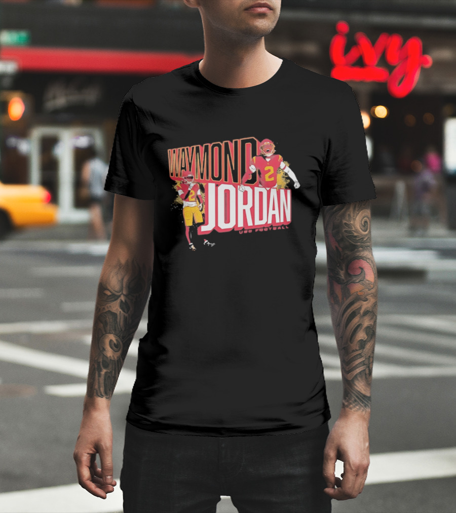 Waymond Jordan USC Trojans NCAA Football Number 2 T-Shirt