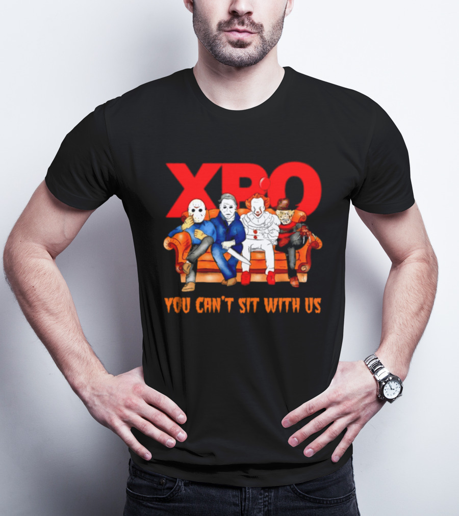 XPO Horror Movie Friends Halloween 2026 You Can't Sit With Us T-Shirt
